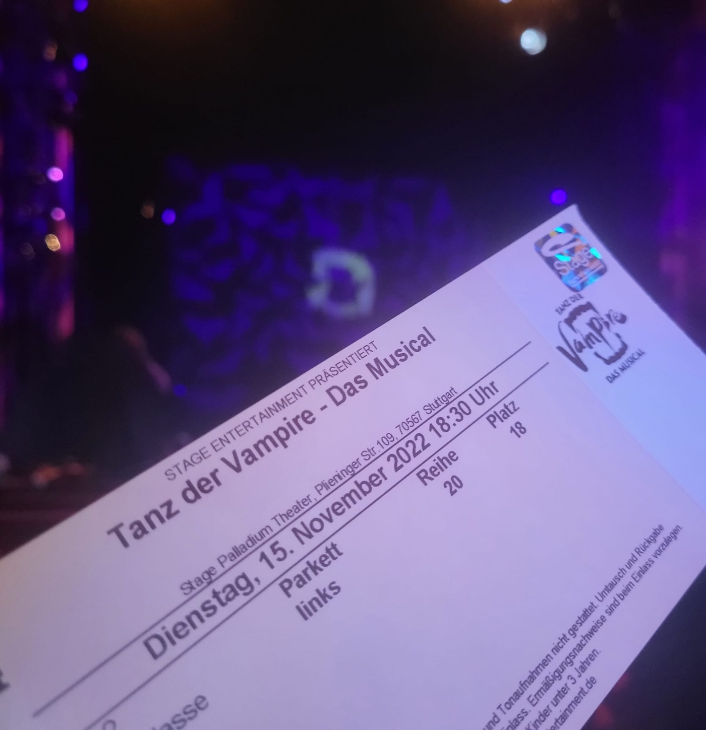 "Sei bereit" - Zu Besuch im Musical Tanz der Vampire – JWR Landsberg